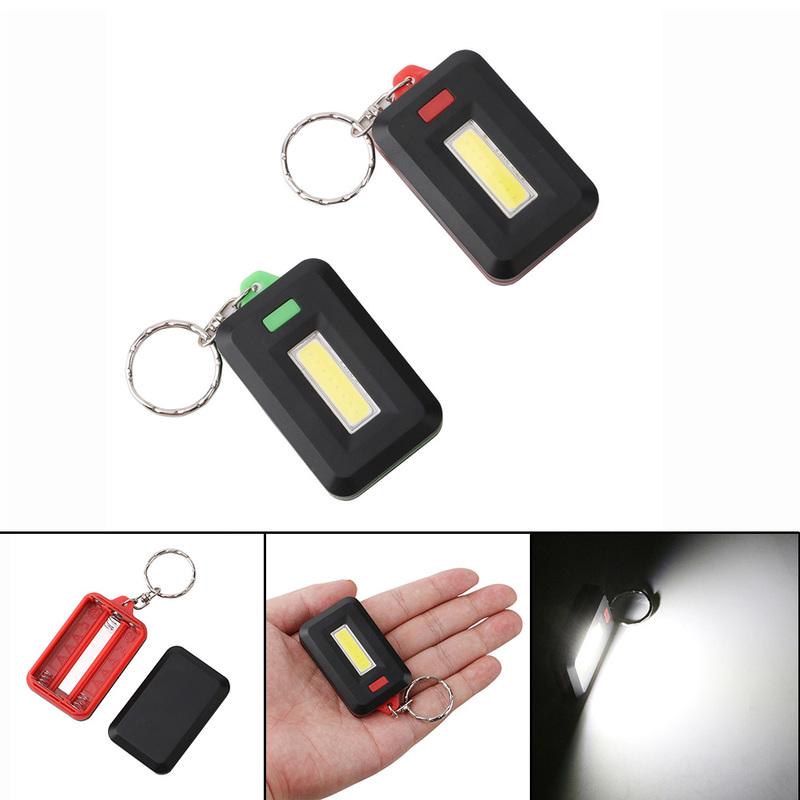 Buy Mini COB LED Flashlight Portable Flashlight Keychain Emergency ...