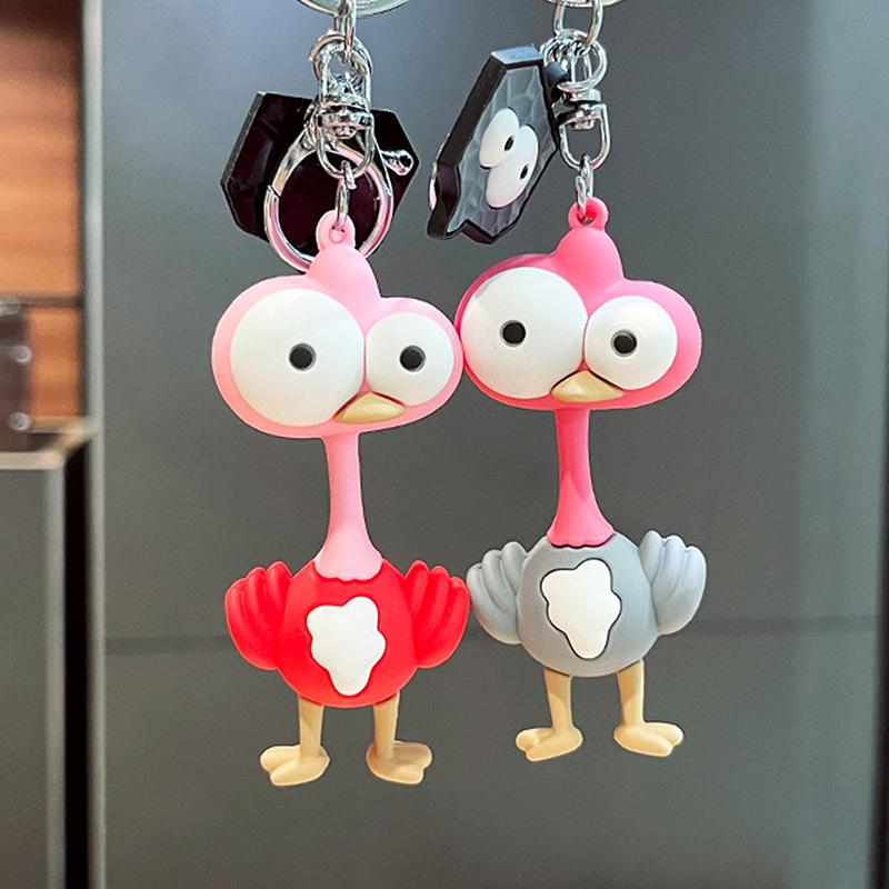 Buy Cartoon Animal Key Chain Pvc Zebra Giraffe Funny Toy Keychain Car ...