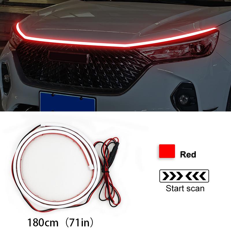 Cheap SEAMETAL Flowing Led Car Hood Lights Strip Engine Hood Guide ...
