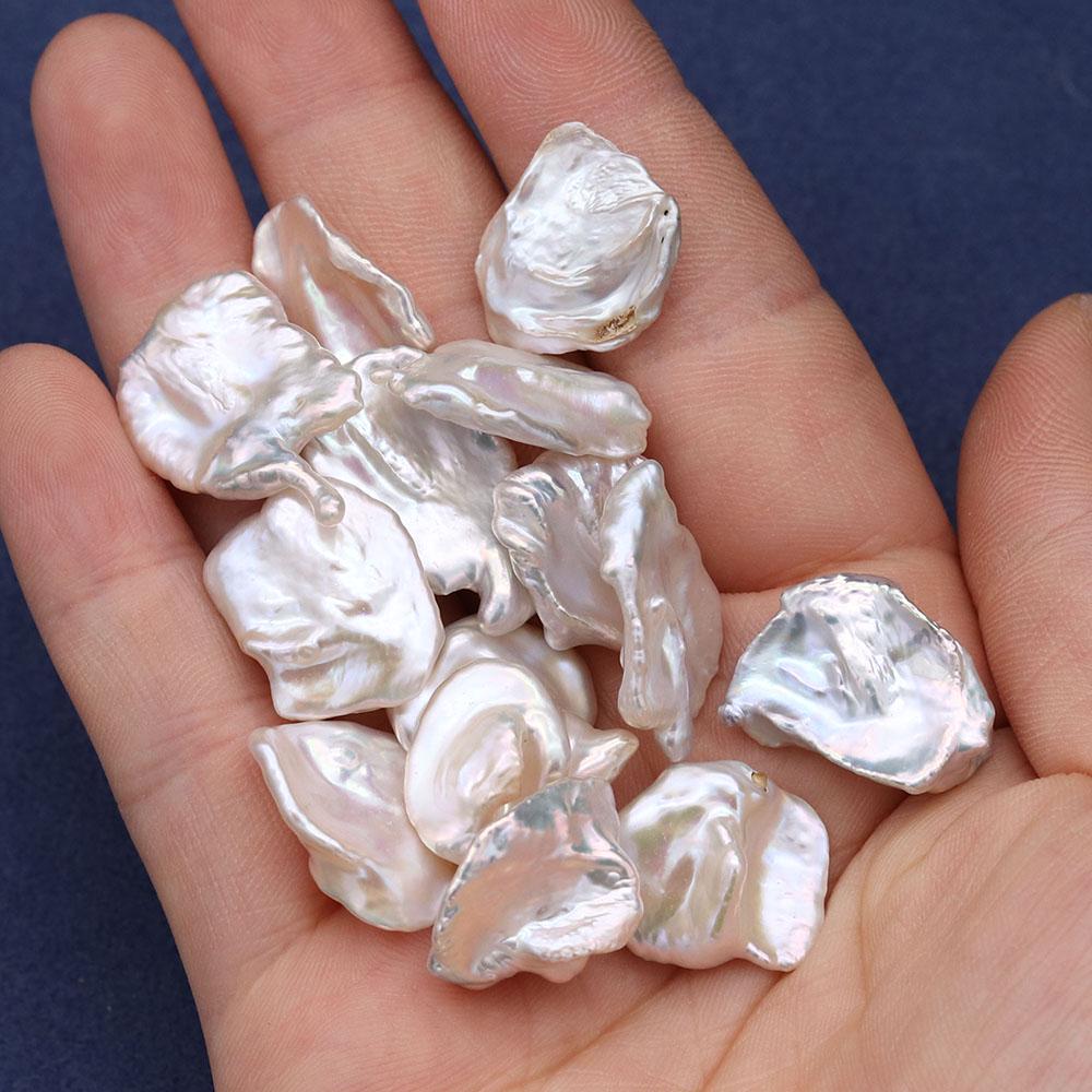 Buy 1Pcs petal-shaped freshwater pearl without hole loose beads ...