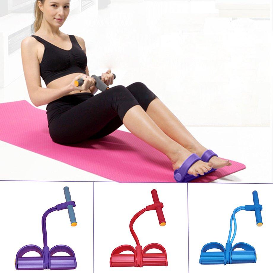 Buy KC Fitness Exercise Feet Pedal Puttee Pull Rope Elastic Yoga Slim ...