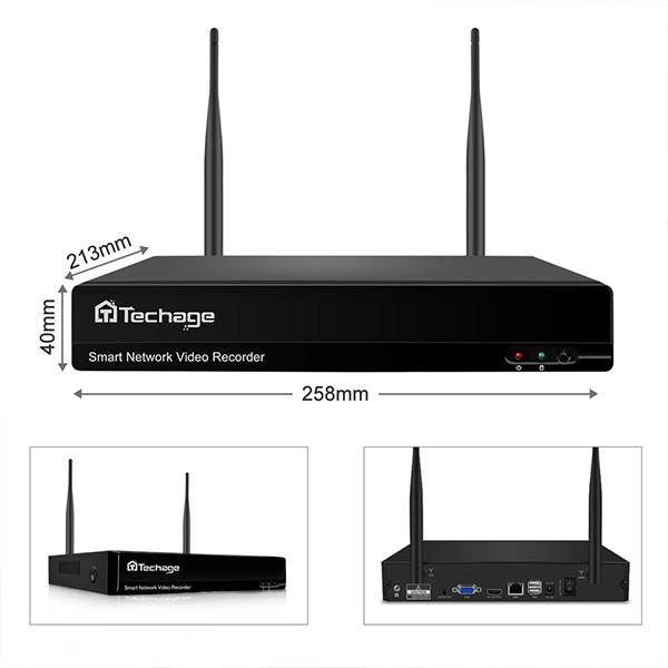 Buy Techage H.265 8CH 3MP Wireless Video Security Camera System Outdoor ...