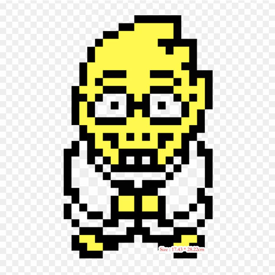Buy Undertale Pixel Art Alphys Iron On Patches For DIY Heat Transfer ...