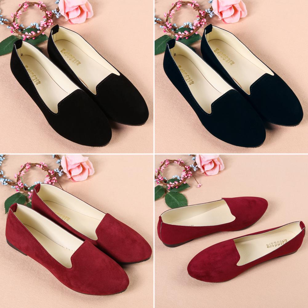 Spring Summer Bow Women Single Shoes Flat Heel Soft Bottom Ballet Shoes ...