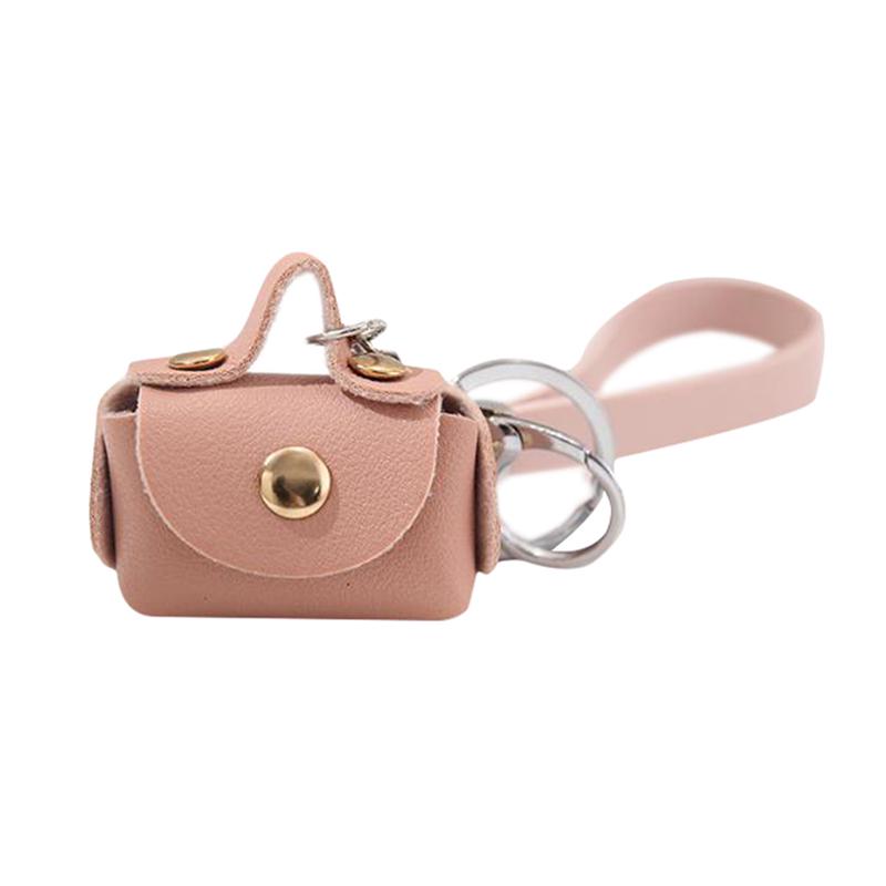 Buy 1pc Purse Keychain Key Ring Leather Storage Practical Protable Coin ...