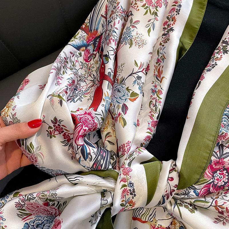 Kaufe Luxus Marke Frauen Druck Schals Die Vier Jahreszeiten Mode Schals ...