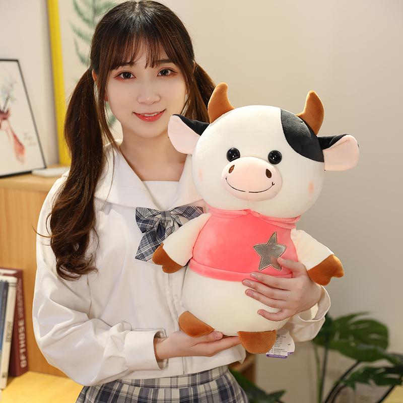 Buy Lovely Animal Cartoon Cows Stuffed Plush Toy Kawaii Cattle ...