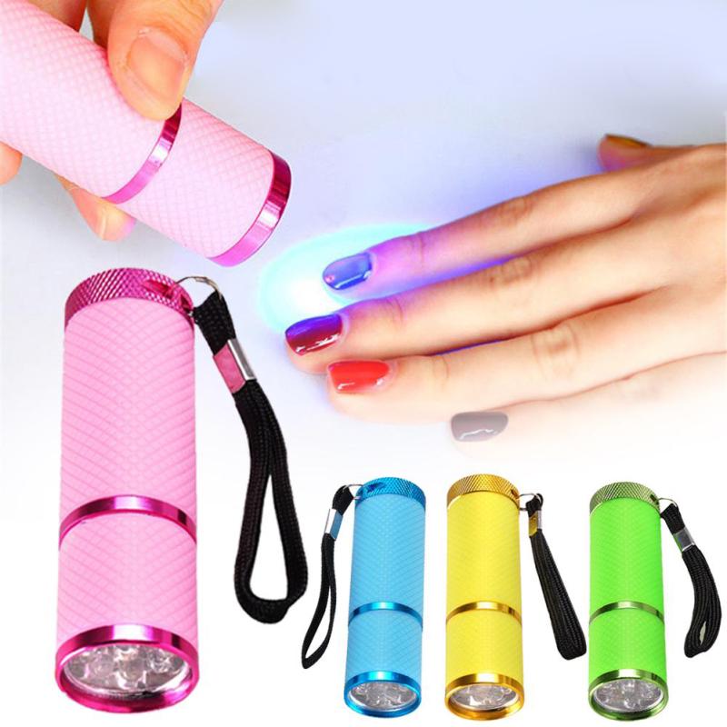 Buy 9LED Portable Mini Phototherapy Machine UV Ultraviolet Lamp Flashlight Quick Nail Dryer at ...