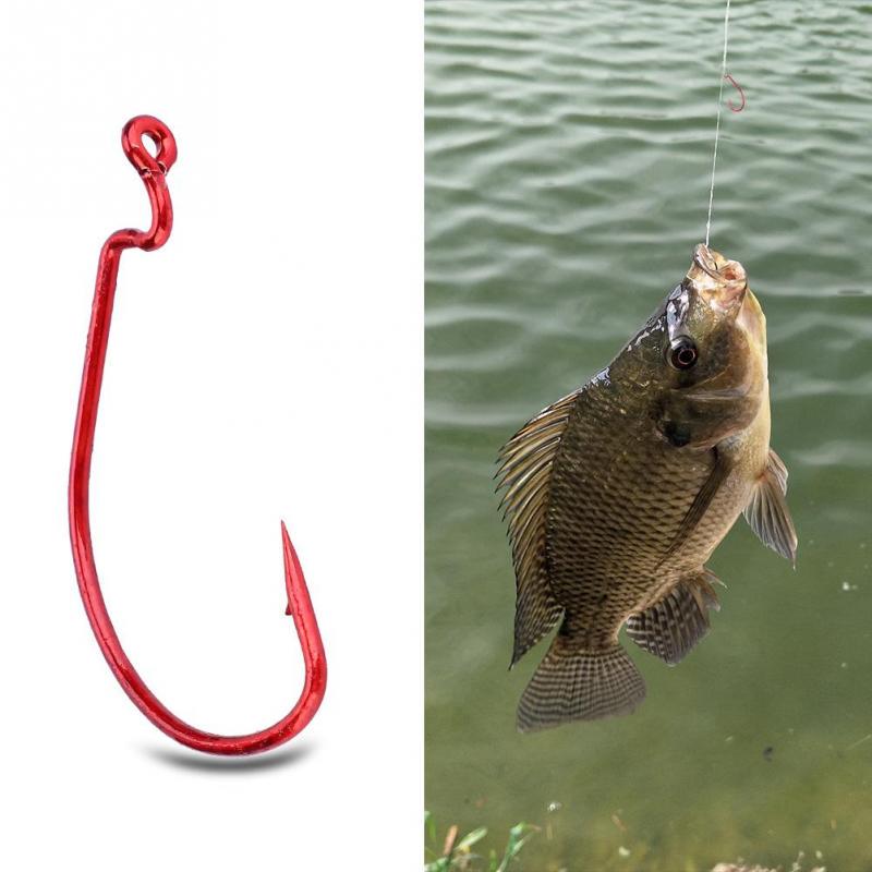 Buy 50 PCS Fishing Big Hooks Fishhooks Tackles Accessories at ...