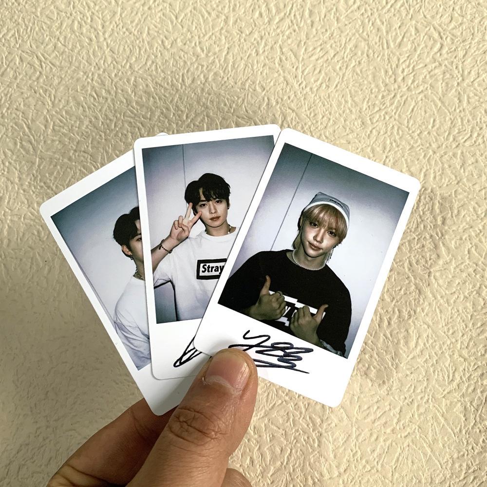 Buy 7PCS Stray Kids Signed Photo Lomo Card Polaroid Photocard SKZ Kpop ...