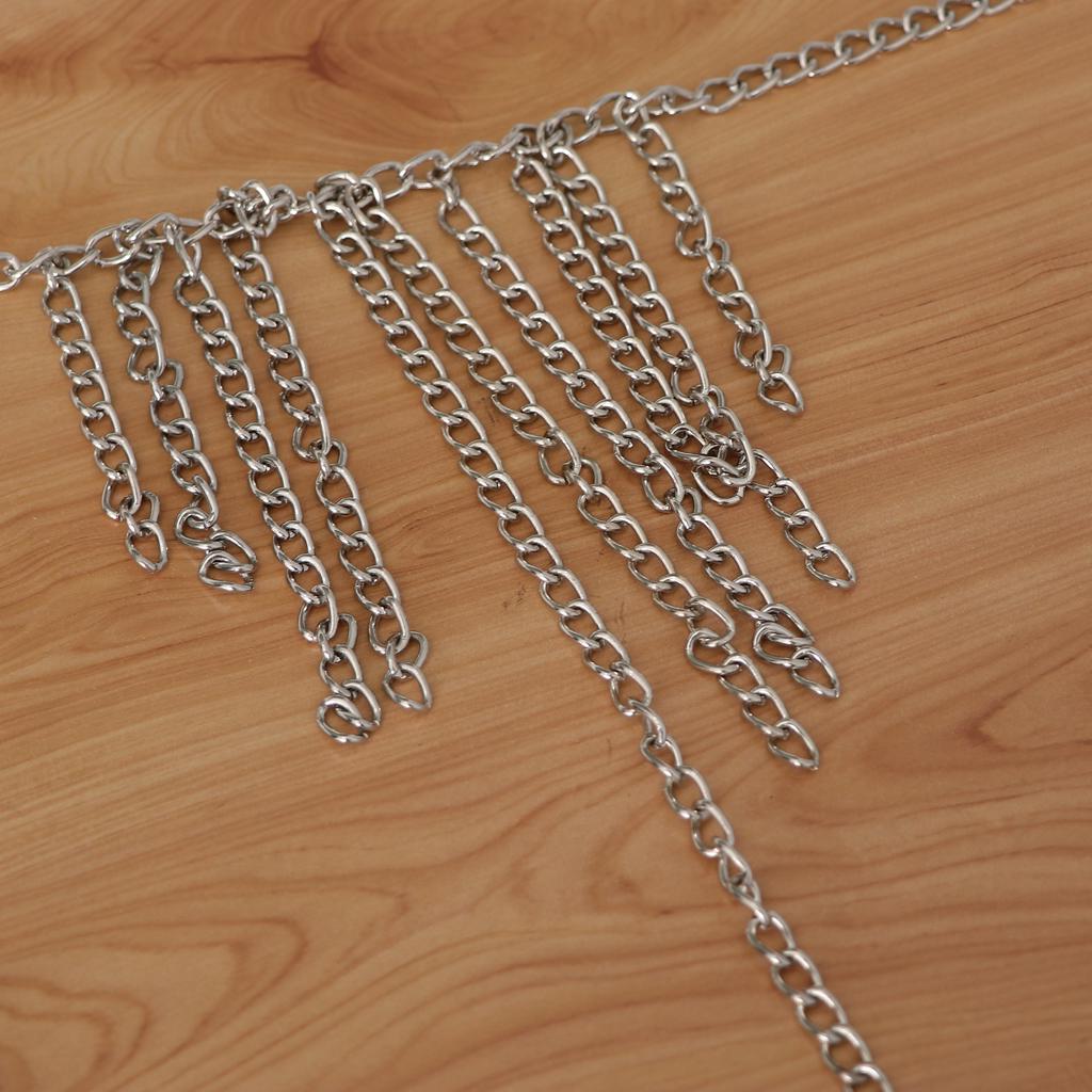 Buy Womens Sexy Enticing Tassel Lingerie Metal Chain Set Cross Body ...