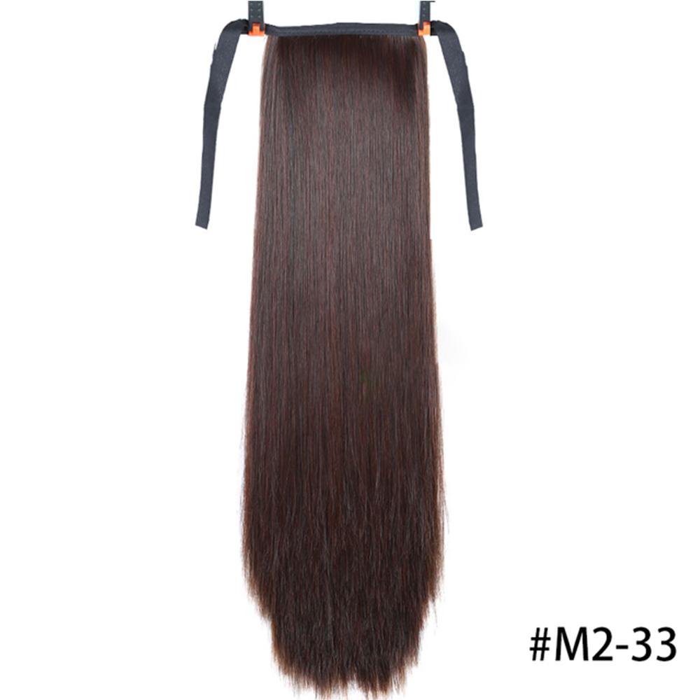 Cheap Synthetic Hair Fiber Heat-Resistant Straight Hair With Ponytail ...
