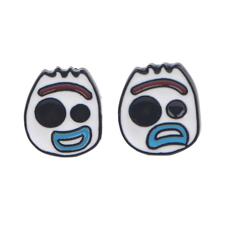 Buy P1432 Forky Stud Earrings For Women Enamel Stainless Steel Pierce ...