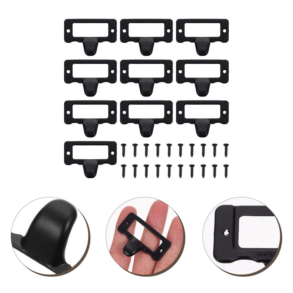 Buy 10Pcs Drawer Tag Frame Handle Name Cards Slot Handle for Home at ...