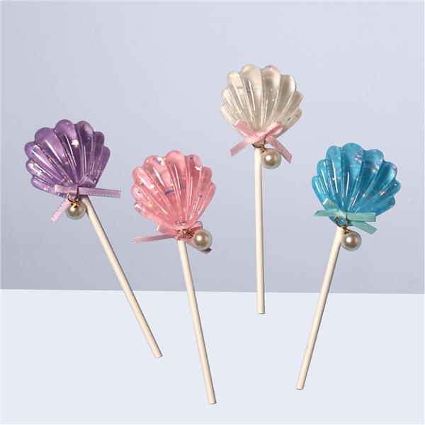 Buy 12Pcs Sea Shells Cake Toppers Decoration Baby Shower Wedding ...