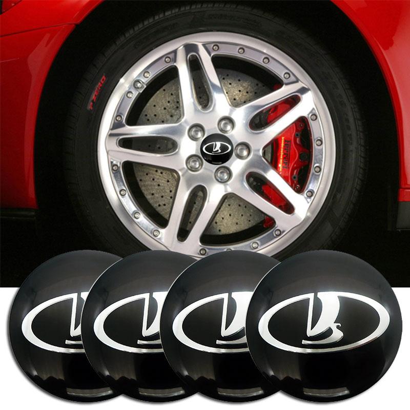 Buy 4PCS Car Styling logo 56mm emblem Wheel Center Hub Cap Rim badge ...