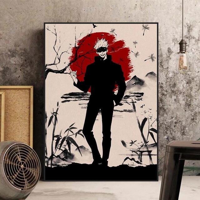 Satın alın Japanese Anime Canvas Poster Jujutsu Kaisen Gojo Satoru ...