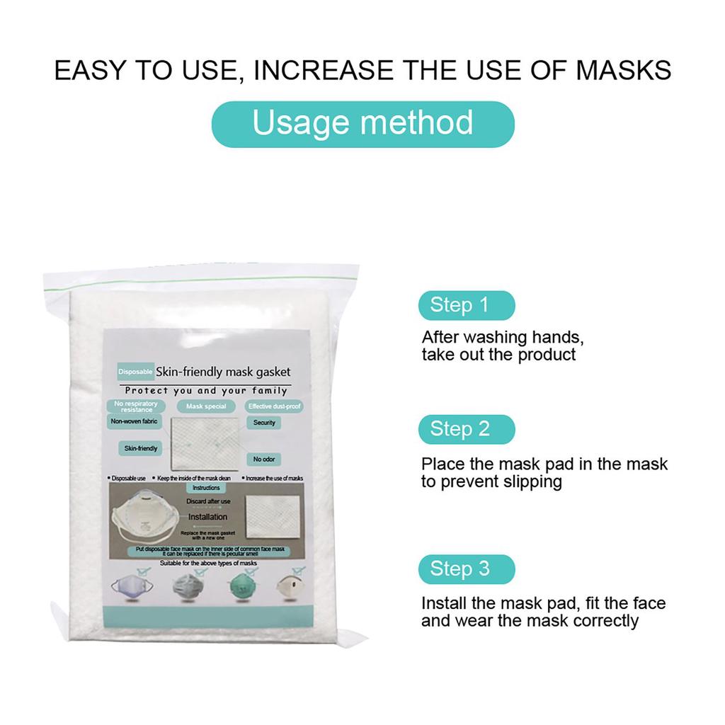 Buy PHL Disposable Mouth Face Mask Replacement Pad Masks Gasket Safety ...