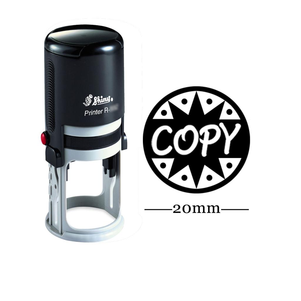 Cheap COPY Round Self Inking Office Stationary Stamp Shiny 20mm Rubber ...