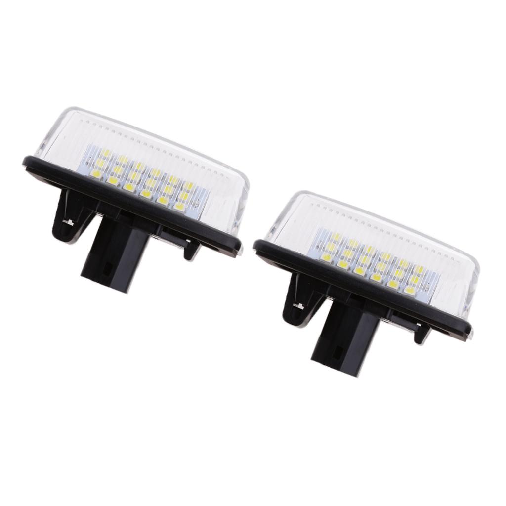 Buy 1 Pair White 6000K 18LED License Plate Lamp Light for Toyota Crown ...