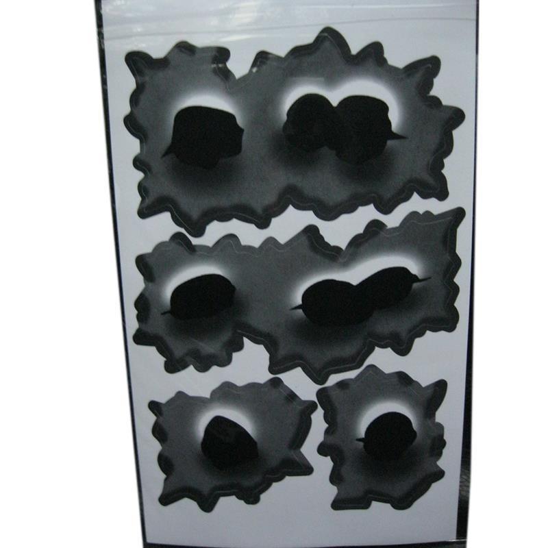 Buy 5pcs Sticker Car Styling Fake Bullet Holes Realistic Bullet Hole ...