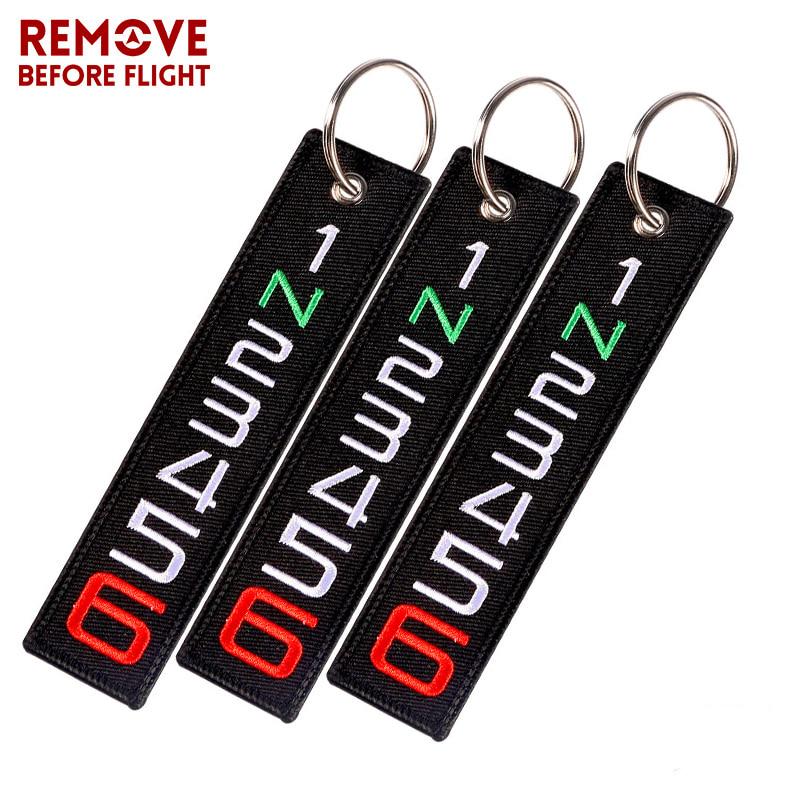Buy 3PCS Fashion 6 5 4 3 2 N 1 Launch Key Chain Stall Tag Cool ...
