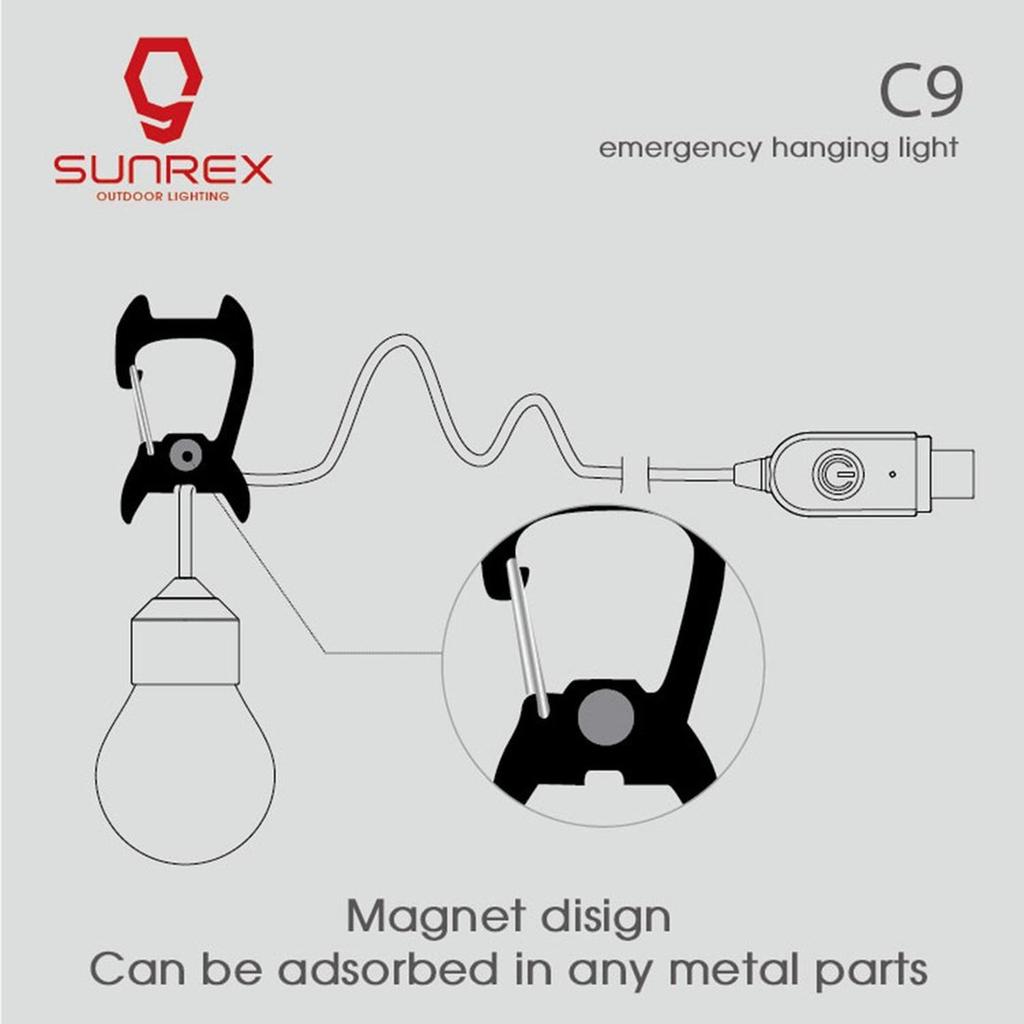 Buy Camping Lantern Emergency Hanging Light USB Rechargeable Home Night ...