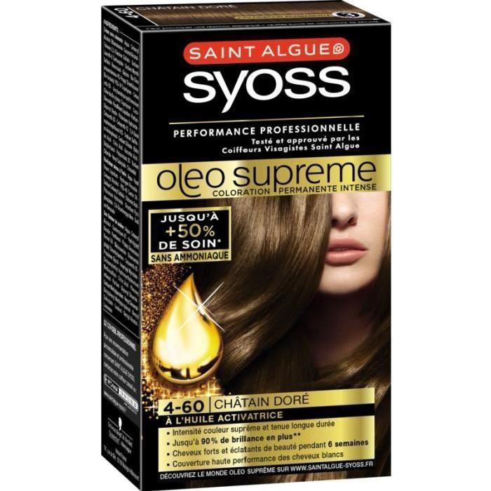 Buy Saint Algue Syoss Permanent Color - Oleo Supreme 4-60 - Golden ...