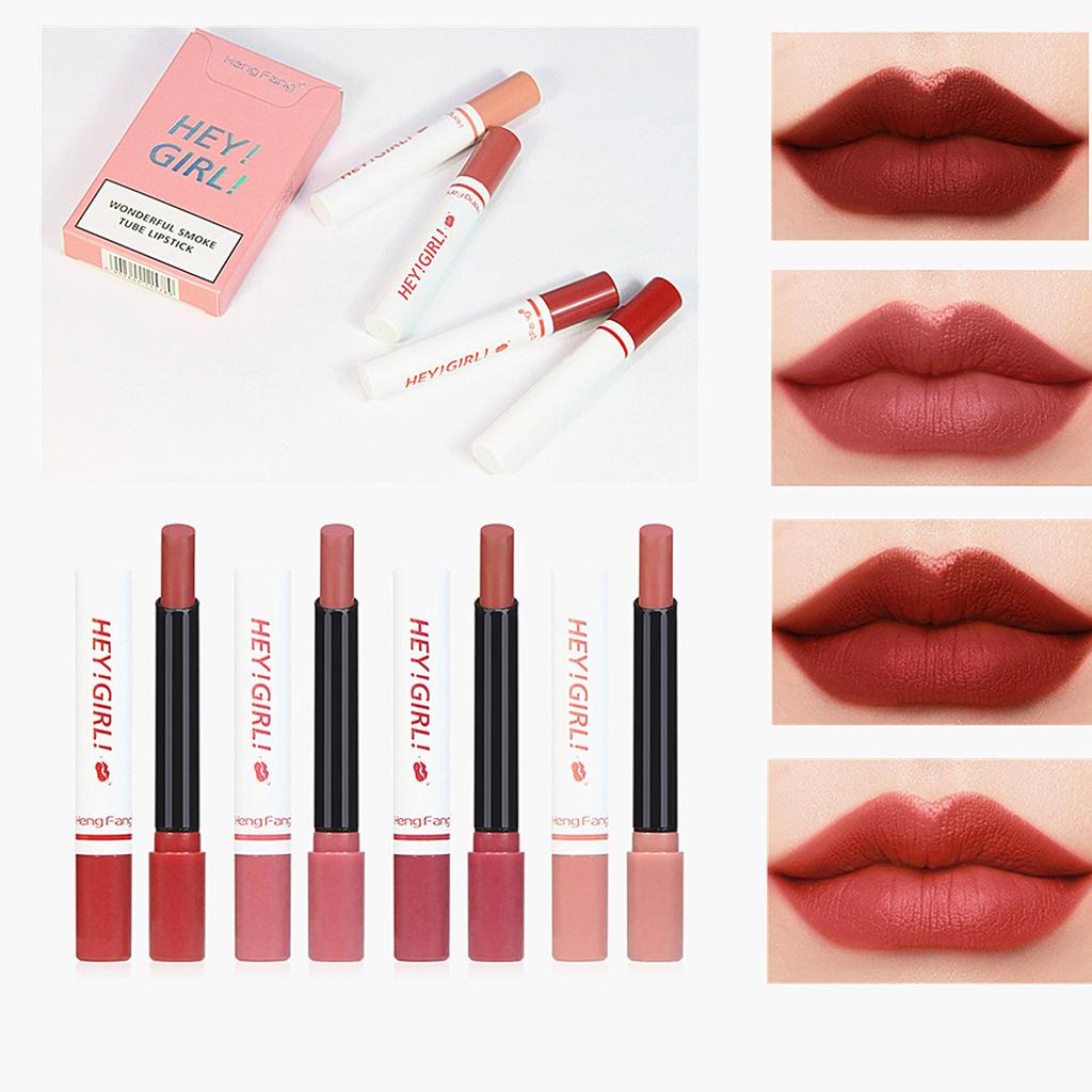 Buy Matte Lipstick Pack Set 4 Colors Lip Stick Long Lasting Waterproof ...