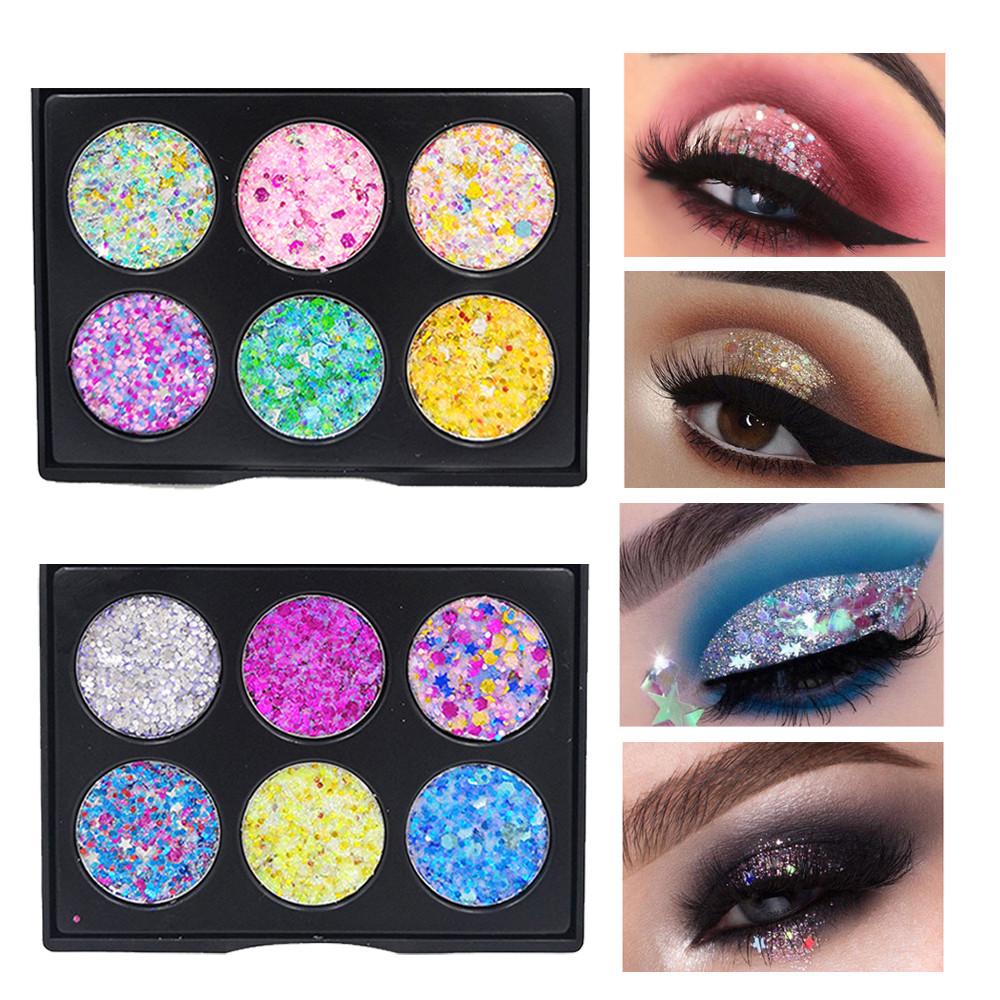 Buy Shimmer Glitter Eye Shadow Powder Palette Matte Eyeshadow Cosmetic ...