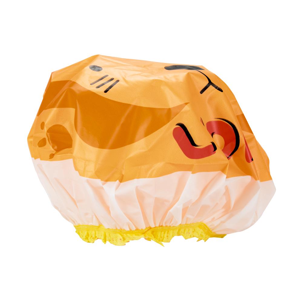 Cartoon Animal Waterproof Shower Cap Resuable Lace Elastic Band Bath ...