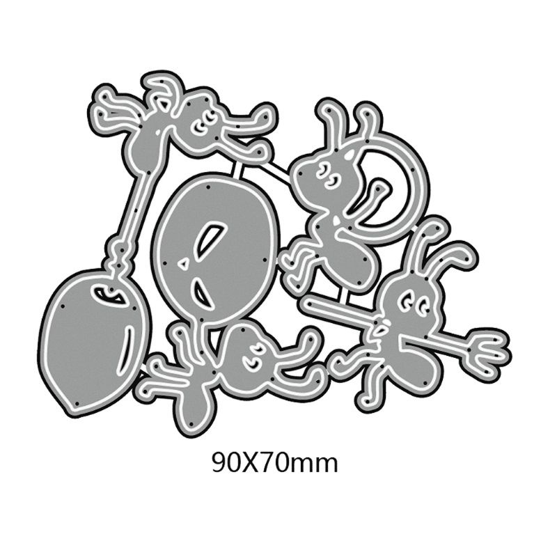 Buy Ants Working Metal Cutting Dies Stencil Scrapbooking DIY Album ...