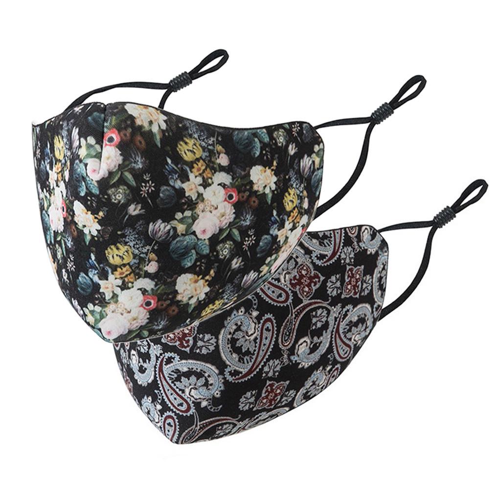 Buy LOT 2PC Unisex Cute Printing PM2.5 Outdoor Mouth Mask Washable ...