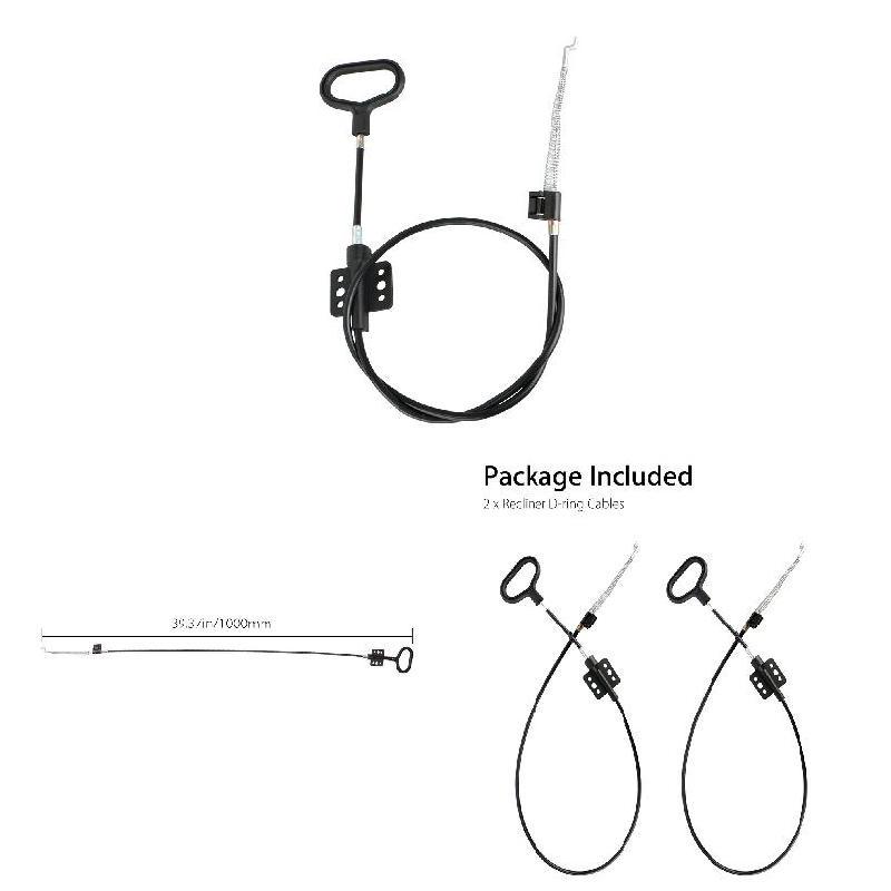 Buy 2Pcs Universal Pull Cables D-Ring Handle Sofa Lane Cable Release ...