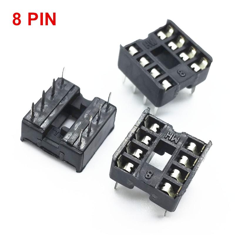 Buy 20pcs IC Seat 6 8 14 16 20 24 28 32 40 Pin 2.54 mm PIN Pitch MCU ...