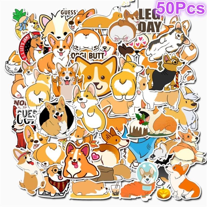 Buy 50 Pieces/set Skateboard Sticker Animal Laptop Waterproof Funny ...