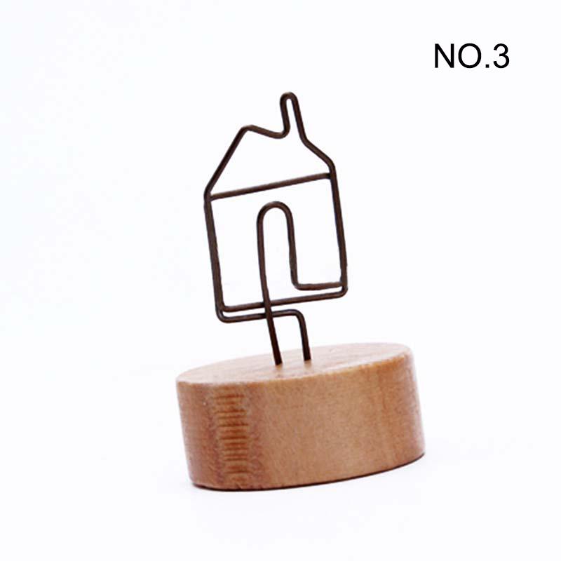 Buy Creative Memo Round Wooden Table Clip Photo Pendant Picture Card ...