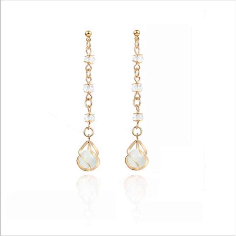 Long Fringed Opal Earrings for Best Friend uygun fiyatlı satın alın ...