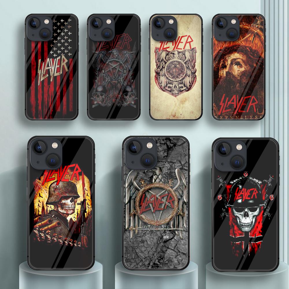 Buy Slayer heavy metal rock band Tempered Glass Phone Case Cover For ...
