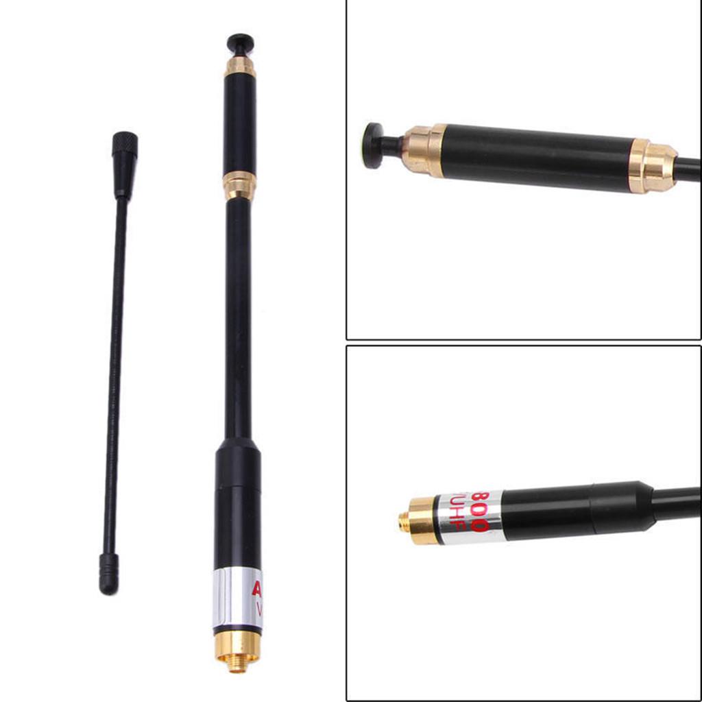 Buy UHF/VHF Dualband Ham Radio Antenna, Retractable Handheld Telescopic ...