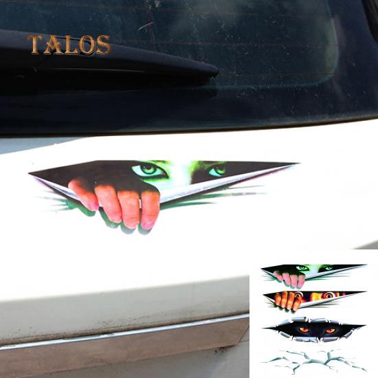 Buy 3D Stereoscopic Eye Peep Pattern Car Body Sticker Window Door ...
