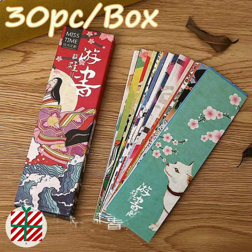 Buy 30pc/Box Japanese Style Bookmark Book Mark Page Magazine Note Label ...