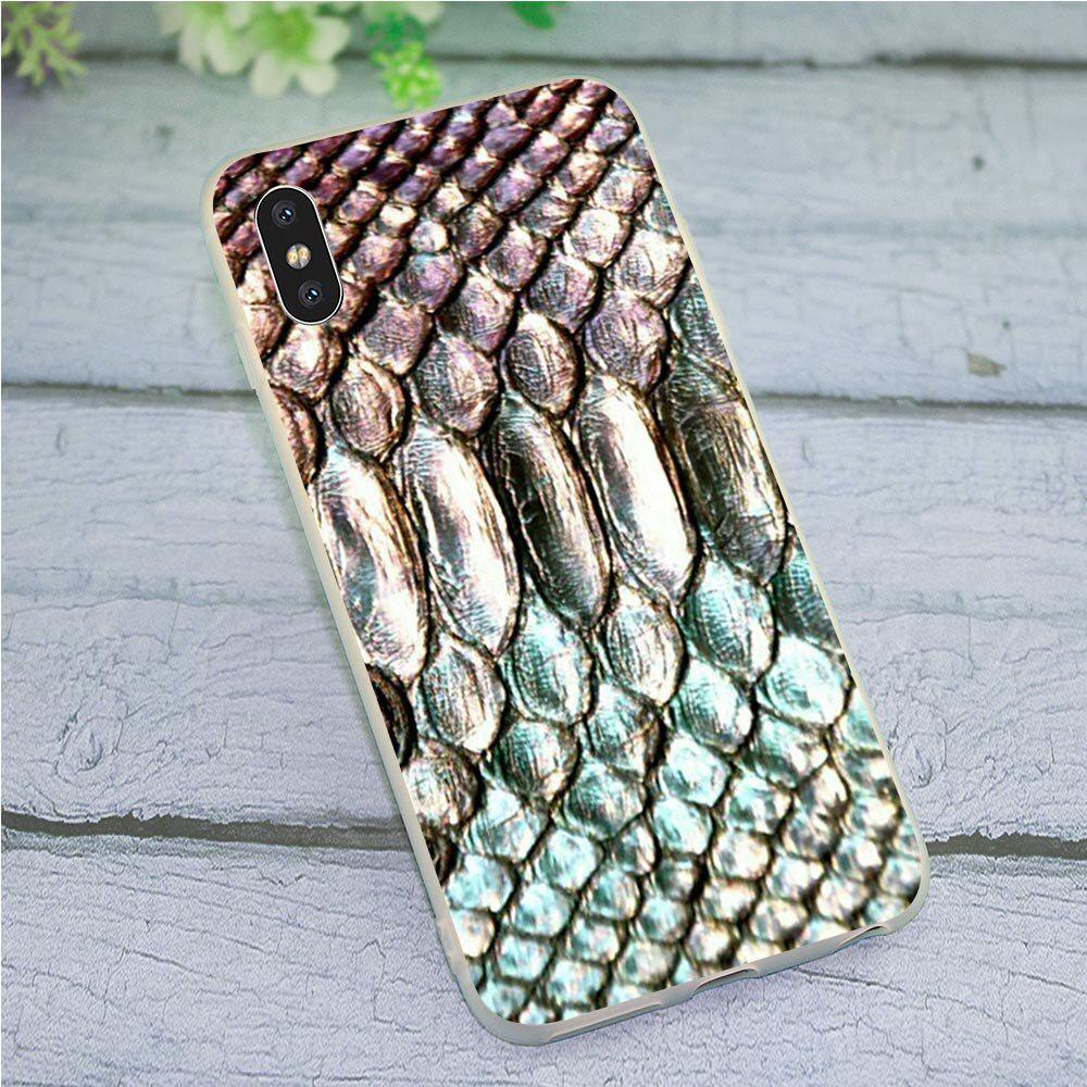Snake skin Phone Cover for iPhone 7 Plus Case XR Xs Max X 8 6 6S 5S 5 ...