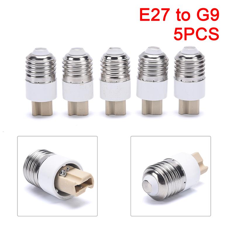 5Pcs E27 To G9 Adapter Conversion Socket Fireproof Material G9 Socket ...