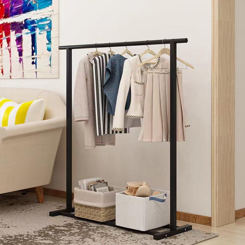 Cheap Solid Wood Clothes Rack, Floor Standing Clothes Hanger In Bedroom ...