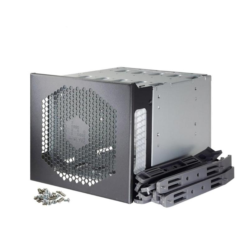 Buy Stainless Steel Hard Drive Cage, 5inch to 5x 3.5" Rack SAS for ...