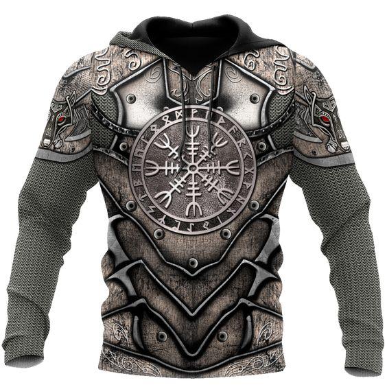 Buy Long Outdoor Hoodie Viking Odin Nordic Mythology 3d Harajuku Street ...