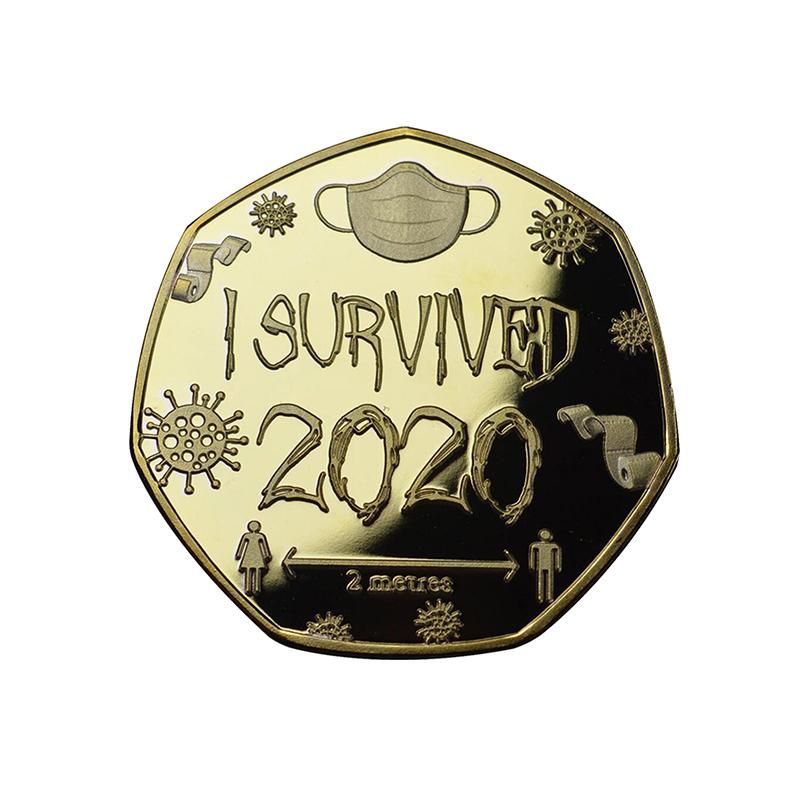 Buy I Survived 2020 Commemorative Medals Memories Coin Gift Collection ...