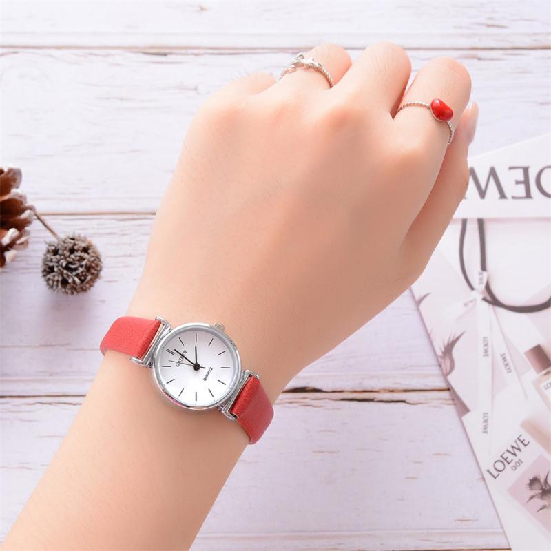 Buy GAIETY Women Round Watch PU Strap Simple Dial Analog Quartz ...