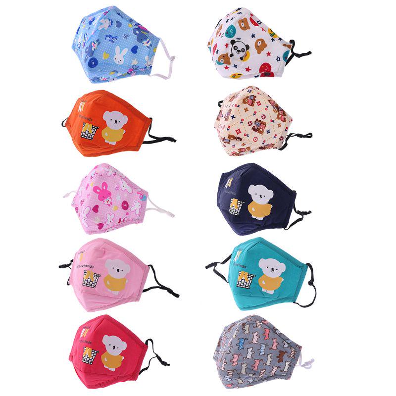 PM2.5 Kids Cotton Mouth-Muffle Face Nose Mask with Filter Respirator ...